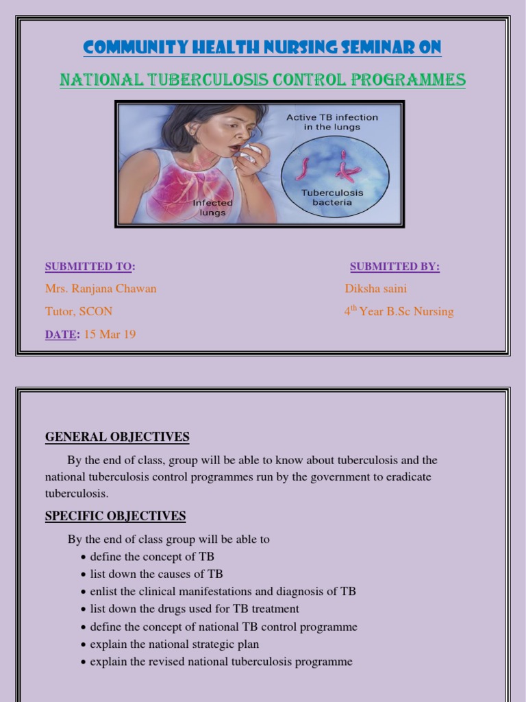 Revised National Tuberculosis Control Programme | PDF | Tuberculosis ...