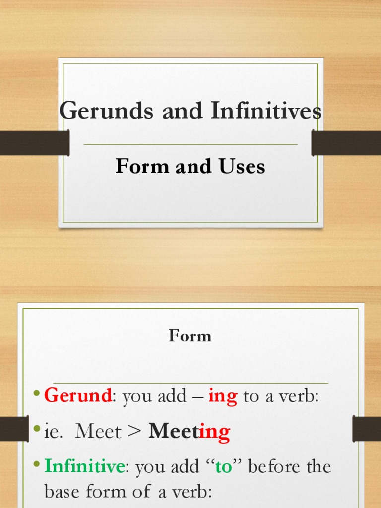 Gerunds and Infinitives 2 (ENGLISH-SPANISH) | PDF