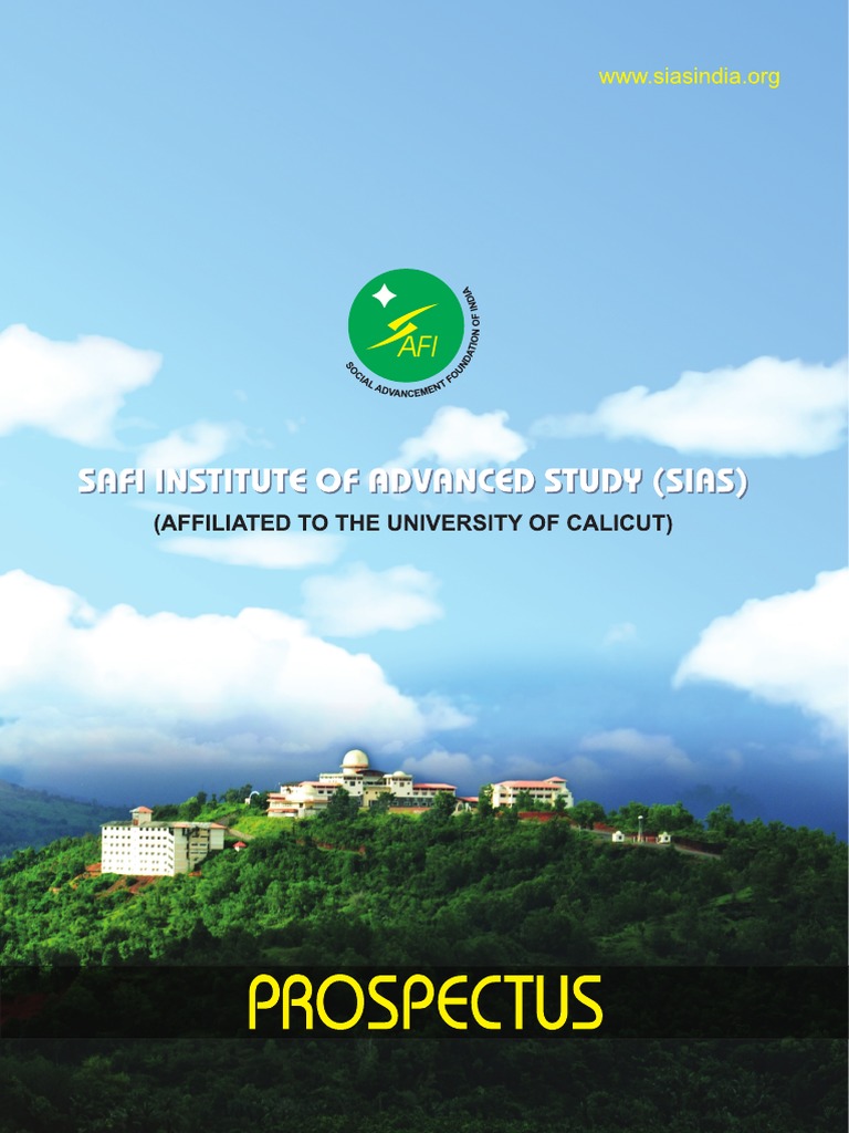 SAFI College Prospectus | PDF | Academic Degree | Academia