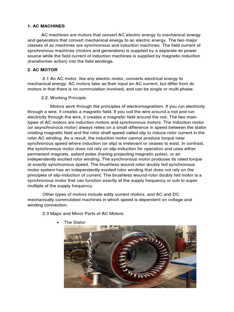 AC Machines | PDF | Electric Motor | Electrodynamics