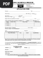 SILAG 2025 Application Form 1 | PDF