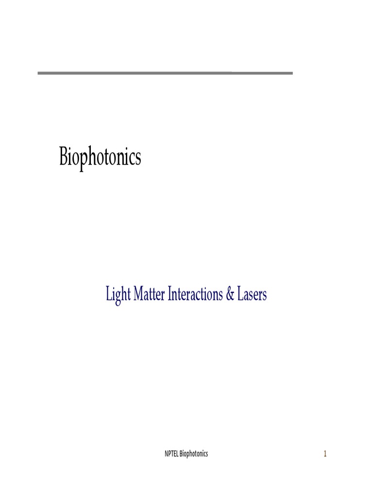 Lasers PDF | PDF | Laser | Photon