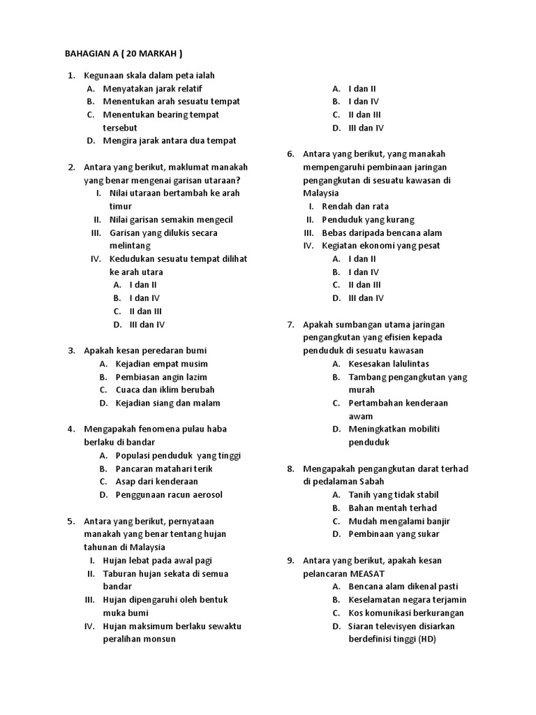 Set Soalan Final | PDF
