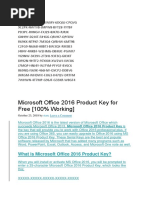 Microsoft Office 2013:: Product Keys | PDF | Microsoft Office 2013 ...