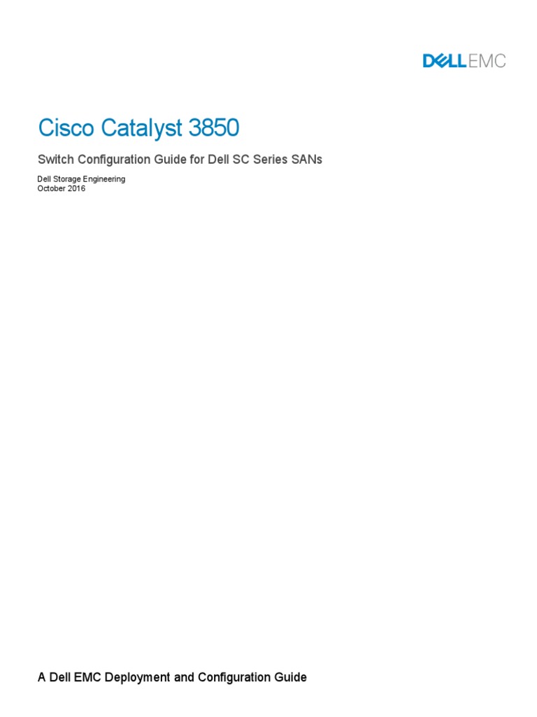 Cisco 3850 SCG Dell SC Series) PDF | PDF | Network Switch | Areas Of ...