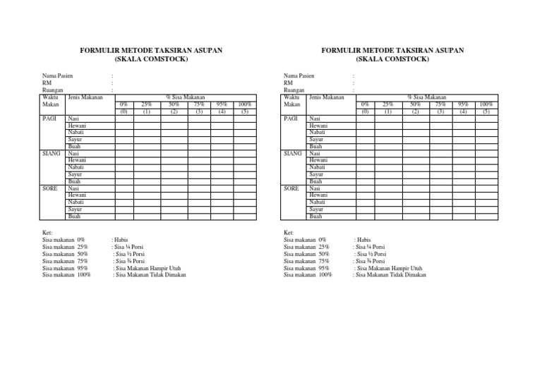 Formulir Comstock | PDF