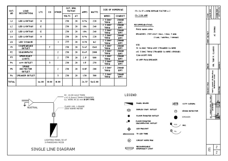Single Line Diagram: Legend | PDF | Electromagnetism | Components