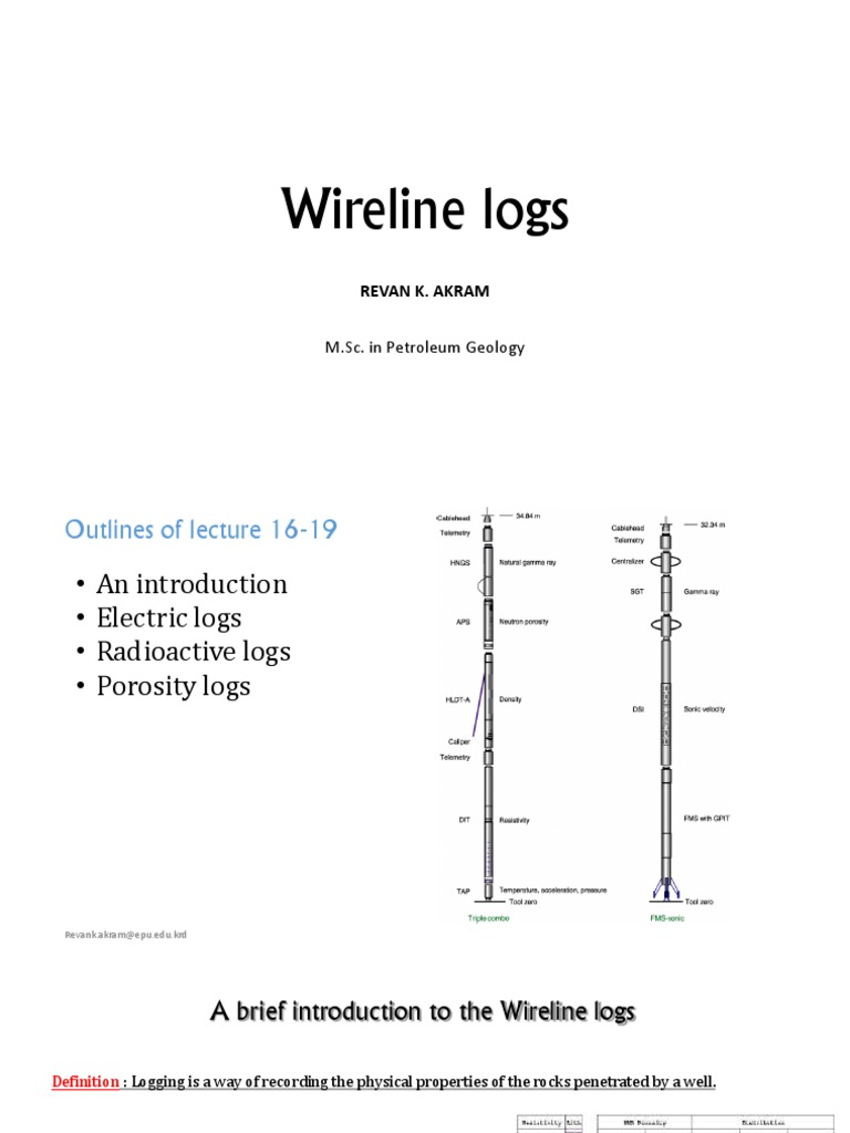 P GO 16 Wireline Logs | Download Free PDF | Chemistry | Geotechnical ...
