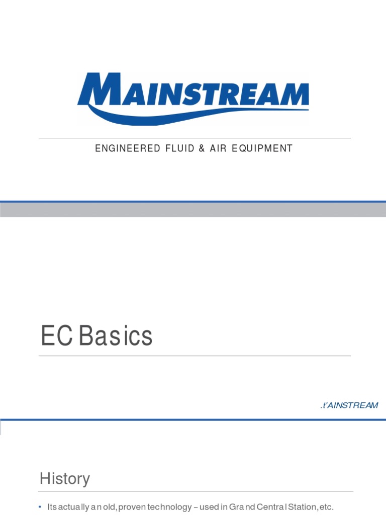 EC Fan Overview | PDF | Electric Motor | Electromagnetism