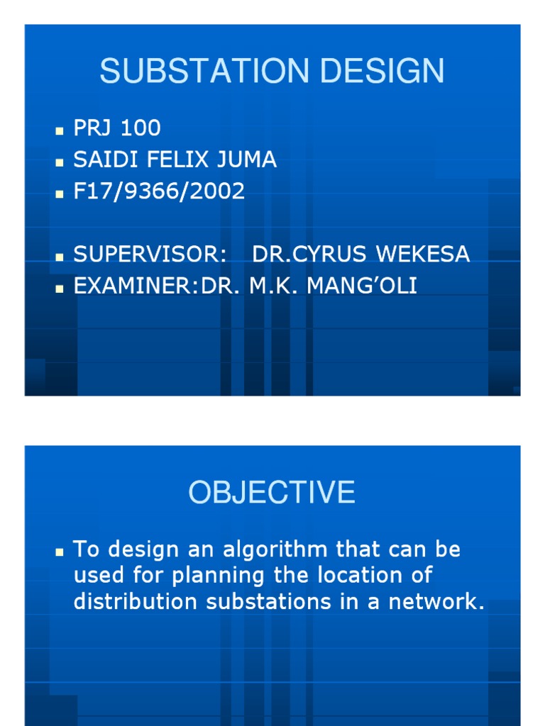 Substation Design Presentation | PDF | Genetic Algorithm | Mathematical Optimization