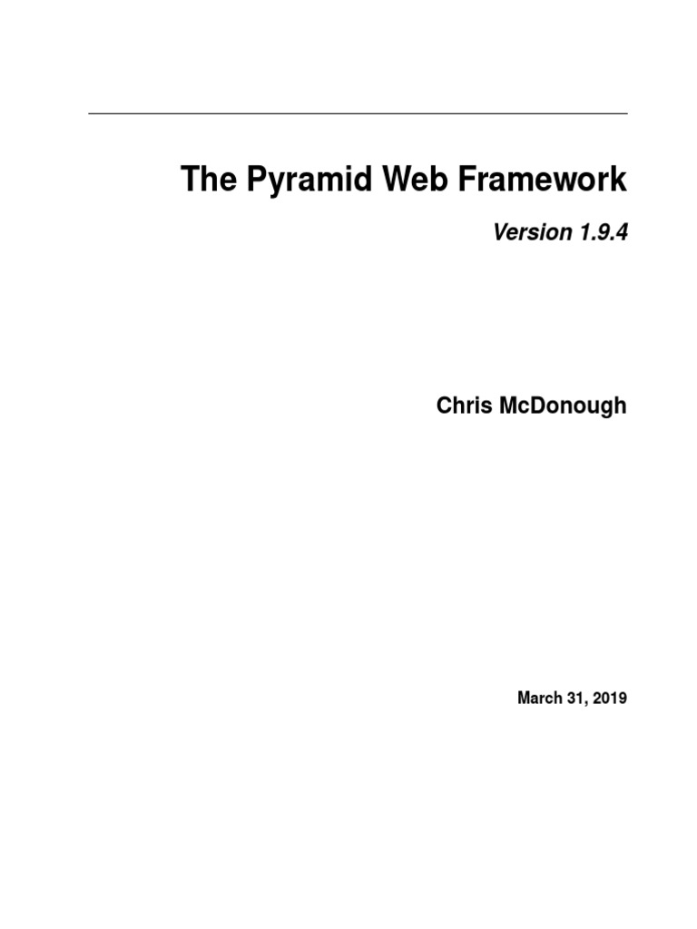 Pyramid PDF | PDF | Application Programming Interface | World Wide Web
