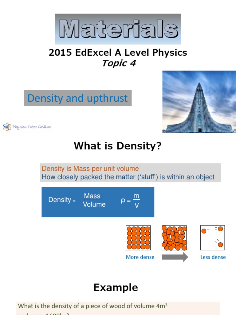 Density and Upthrust | Download Free PDF | Buoyancy | Density