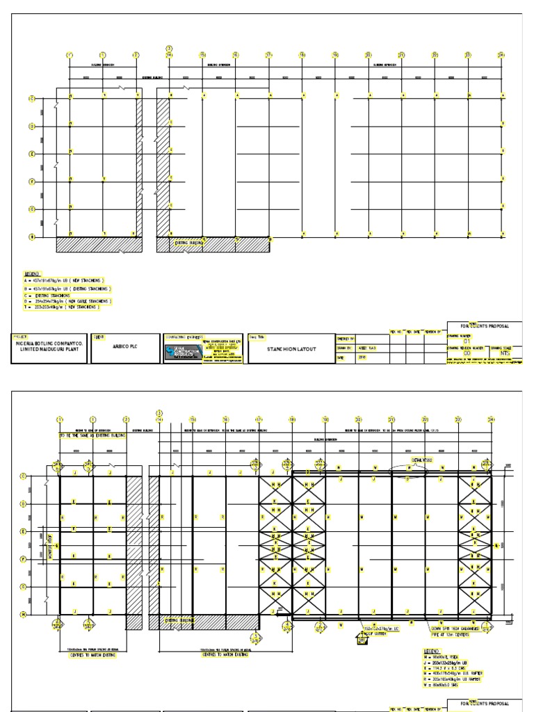 Stanchion Layout: Nigeria Botling Company Co. Limited Maiduguri Plant ...