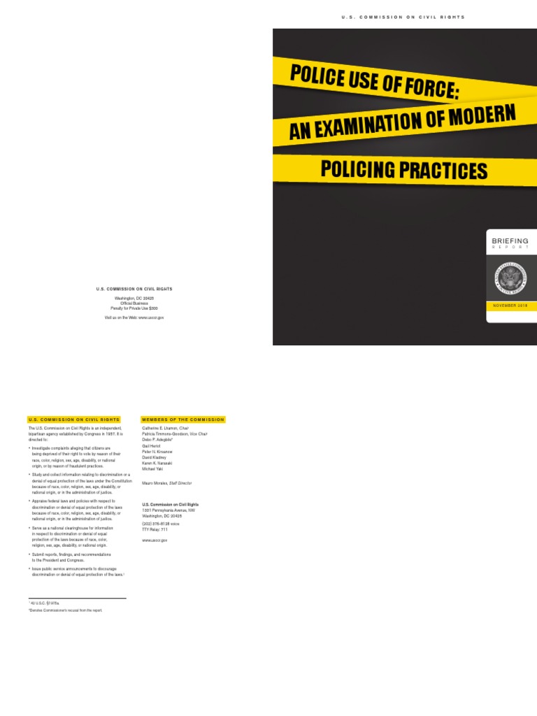 11 15 Police Force PDF | PDF | Reasonable Person | Use Of Force