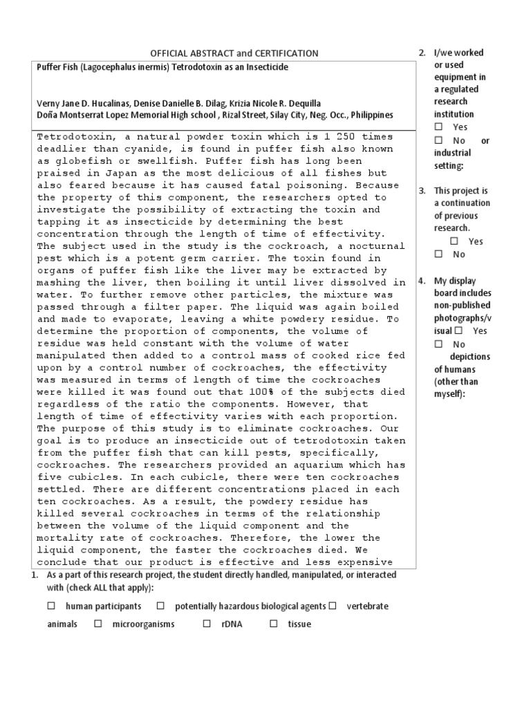 Official Abstract and Certification | PDF | Engineering | Science