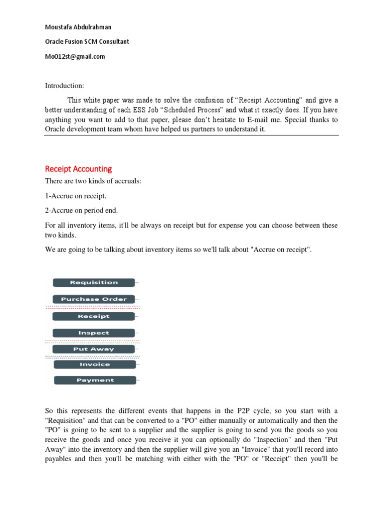 Receipt Accounting | PDF | Receipt | Accrual
