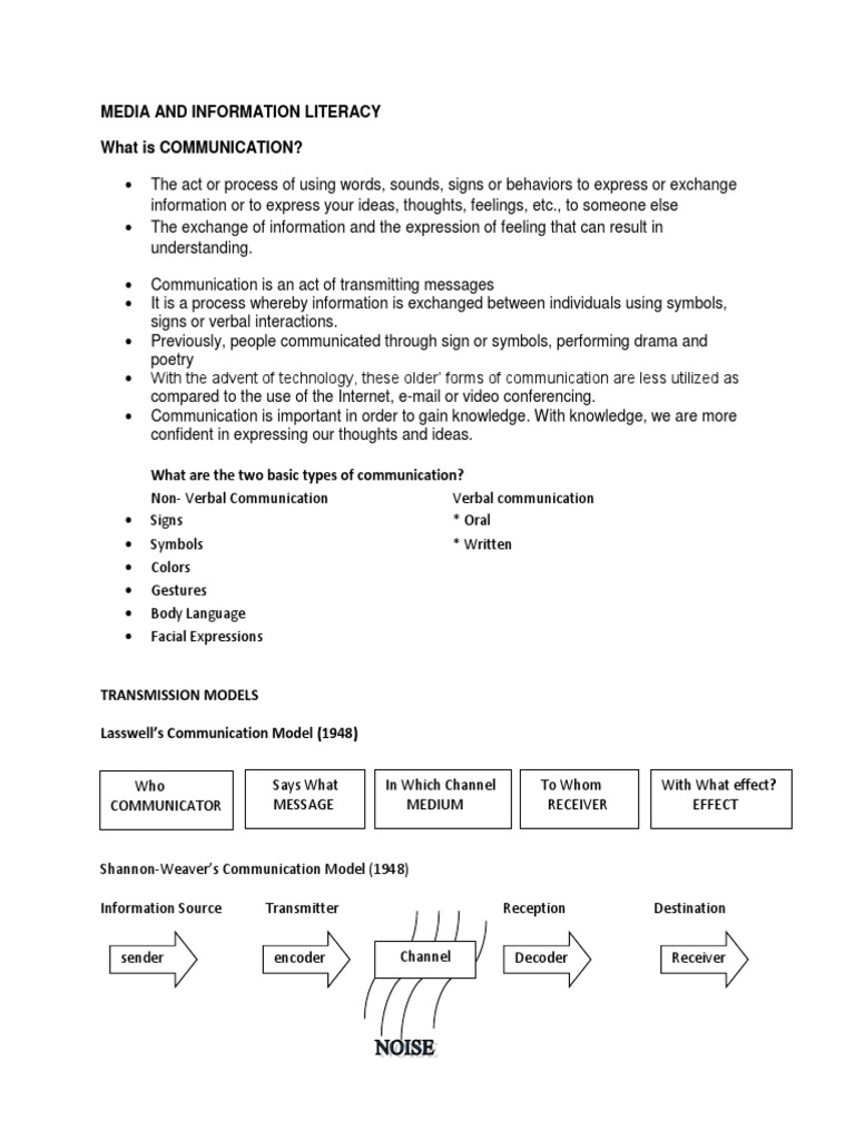 Understanding Communication Models | PDF