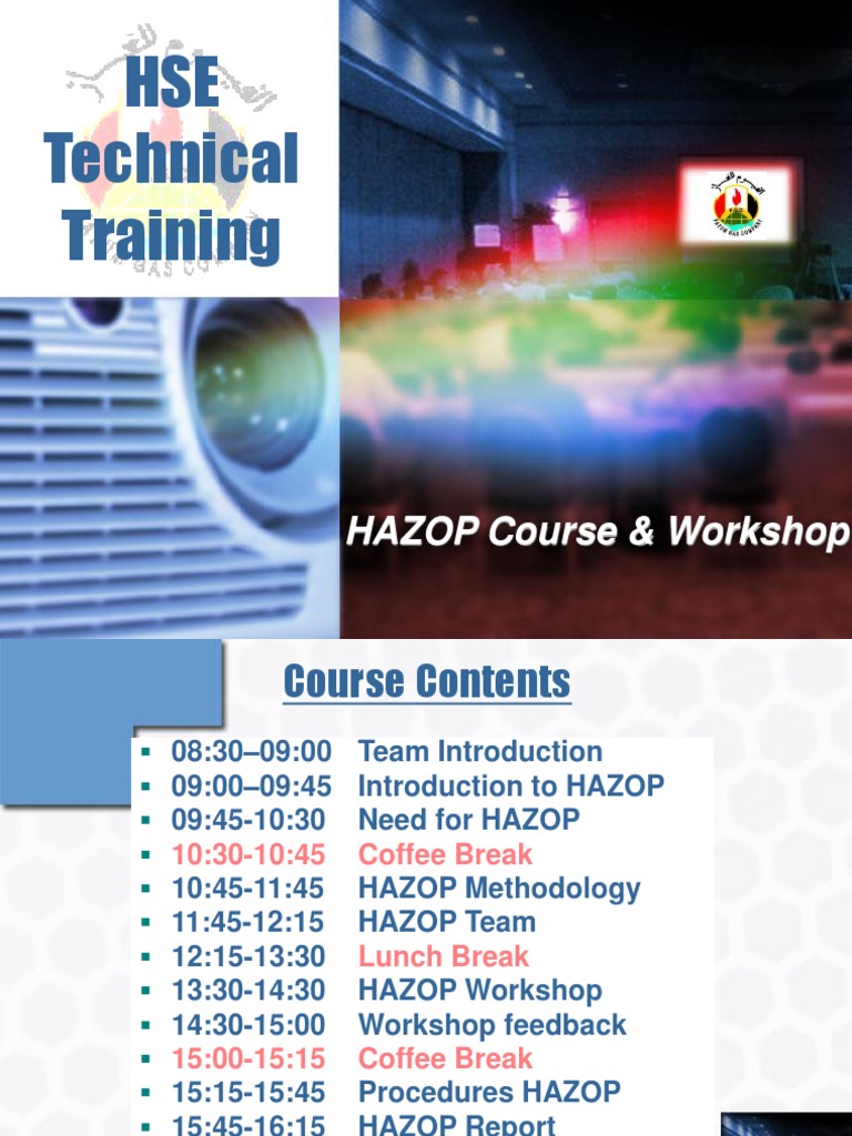 HSE Technical Training: HAZOP Course & Workshop | PDF | Safety | Business