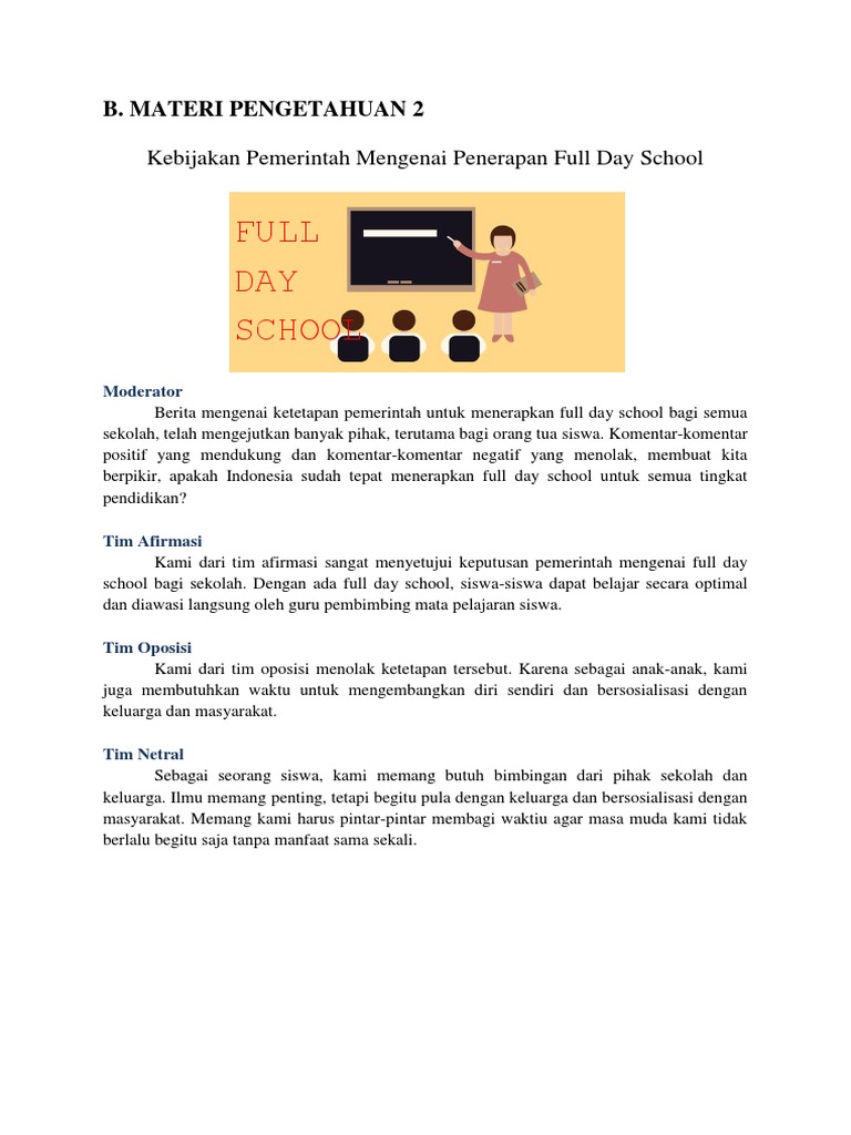 Contoh Teks Debat | PDF