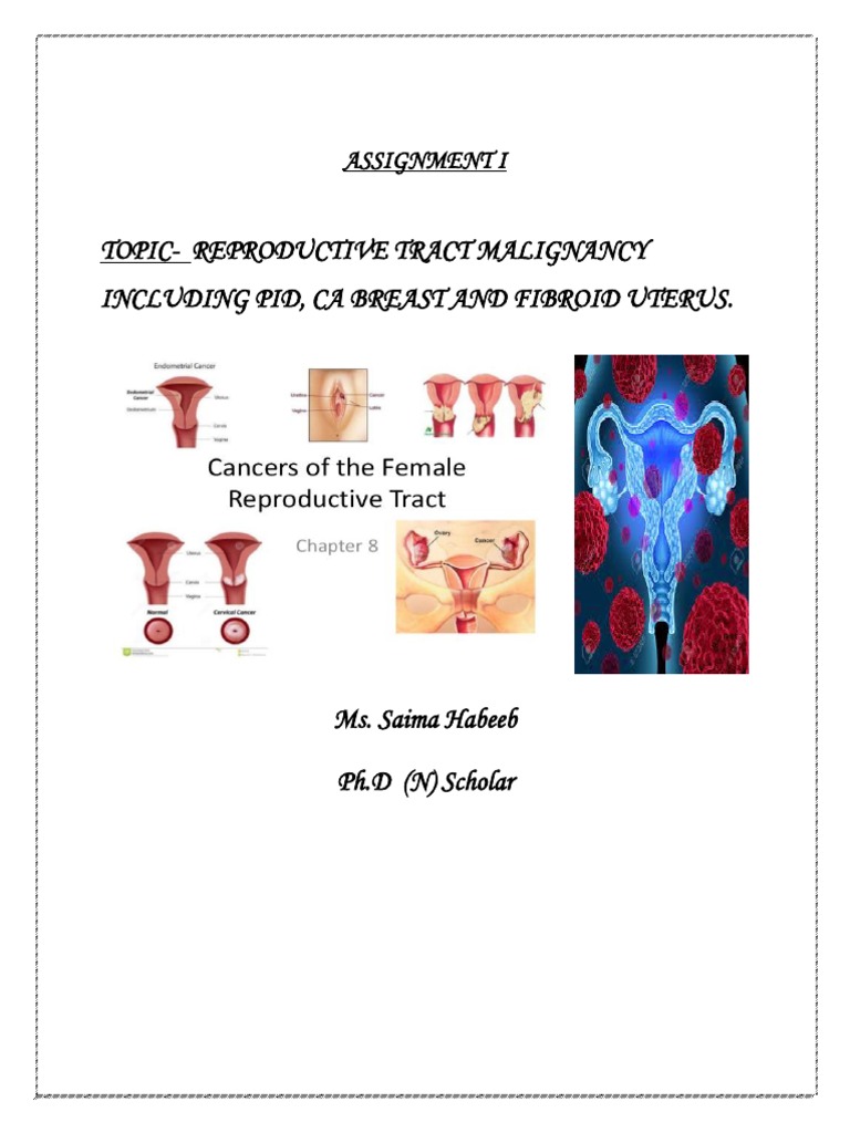 Reproductive Tract Malignancies Overview | PDF | Breast Cancer | Mastectomy