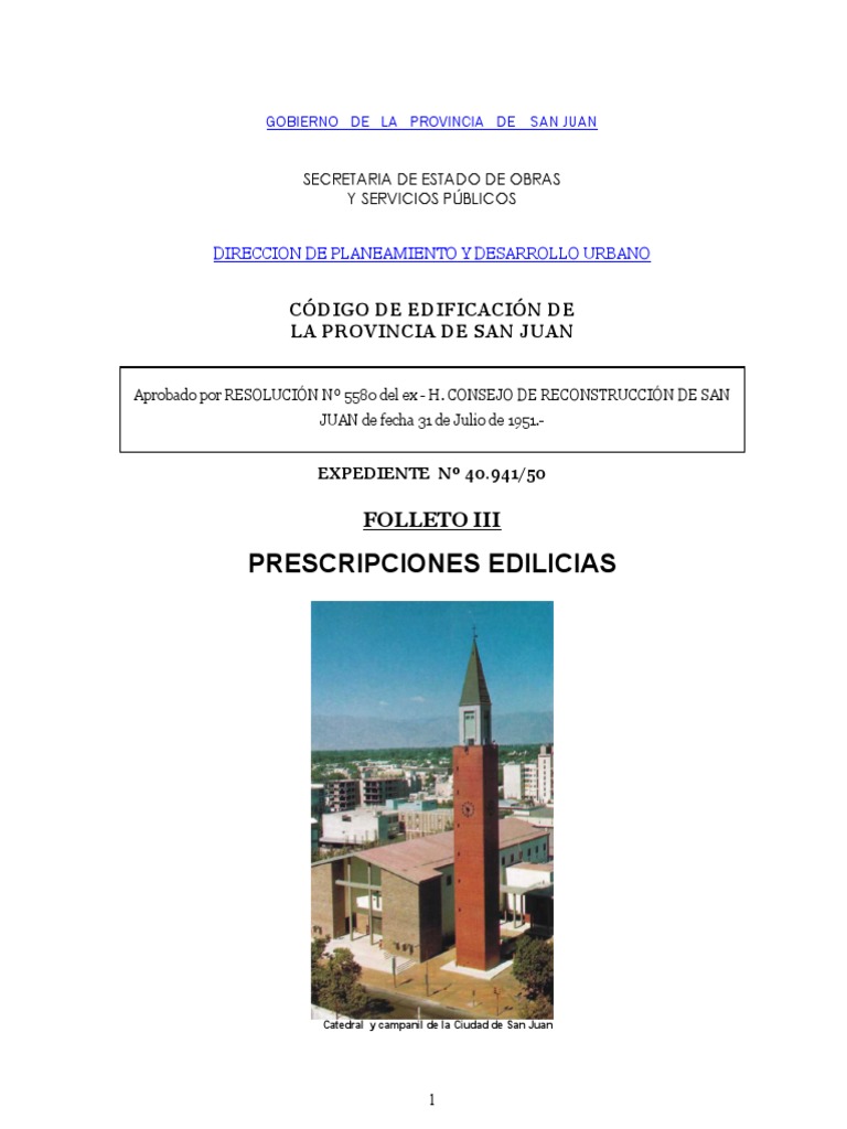 Codigo de Edificacion San Juan | PDF | Calle | Chimenea