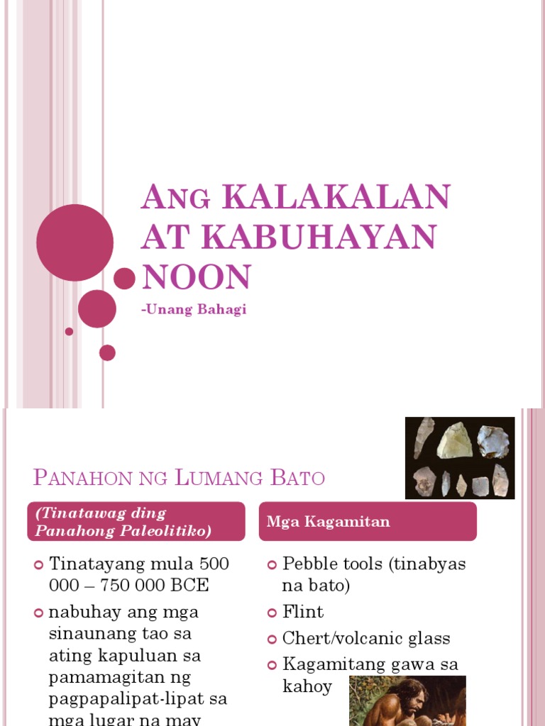 Ang Kalakalan at Kabuhayan Noon-Unang Bahagi | PDF