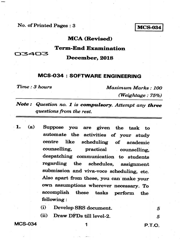 MCS 034 PDF | PDF | Software Development | Systems Theory