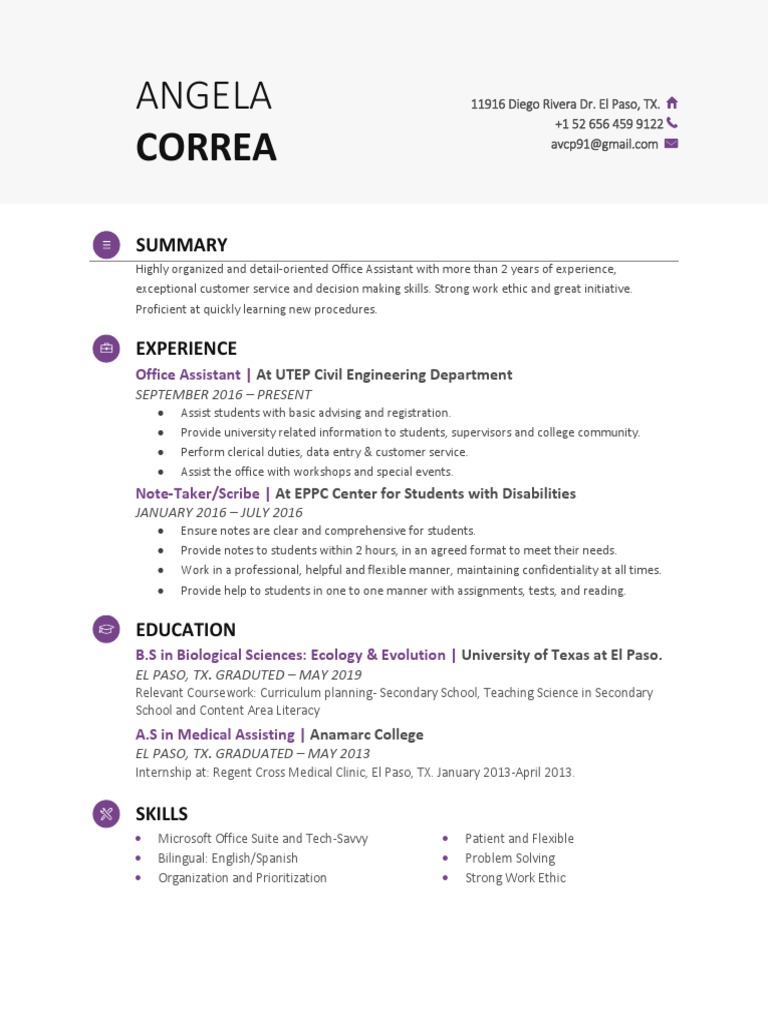 Angela Resume | PDF | Learning | Behavior Modification
