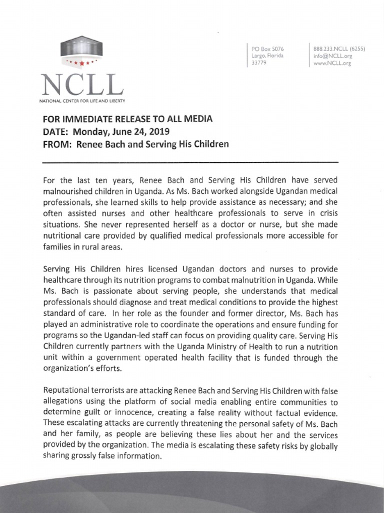 Renee Bach and Serving His Children | PDF