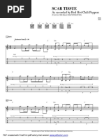 Scar Tissue Guitar Tab Guide | PDF | Song Structure | Songs