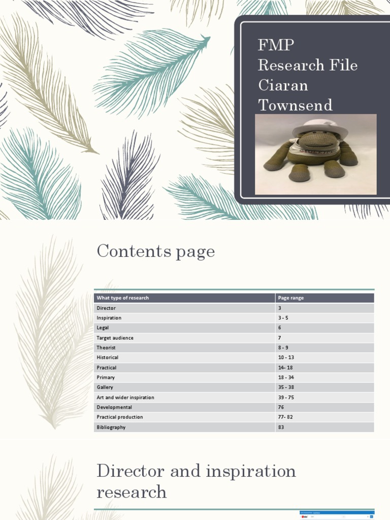 Fmp Research File New One 1 Latest 1 Pdf Question Camera