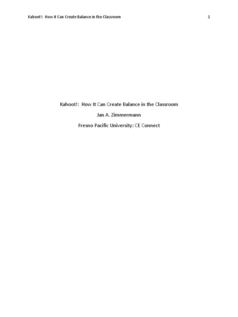 KAHOOT - Assignment 7.1 Final | PDF | Classroom | Learning