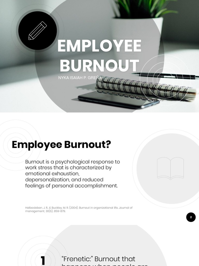 Understanding Employee Burnout Causes | PDF | Occupational Burnout ...