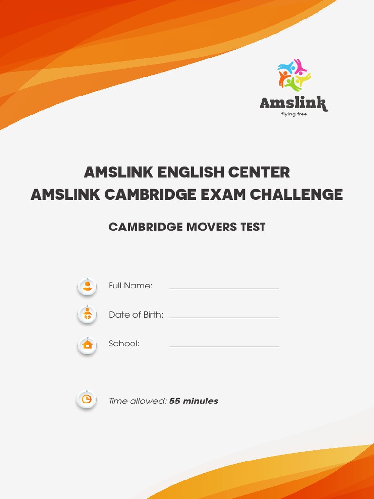 Cambridge Movers Exam Practice Test | PDF | Standardized Tests ...