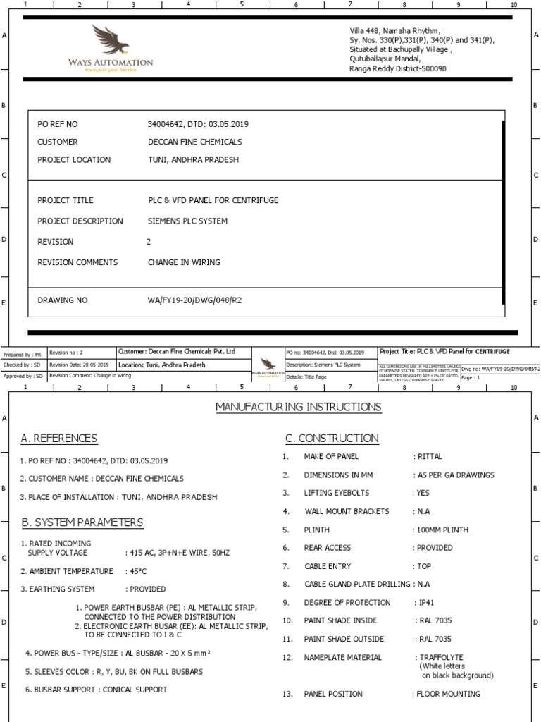 As Built Drawings | PDF | Electrical Wiring | Components
