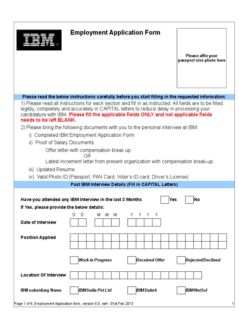 BGC Form V6.0 Wef 01FEB2013 1 | Download Free PDF | Identity Document | Employment
