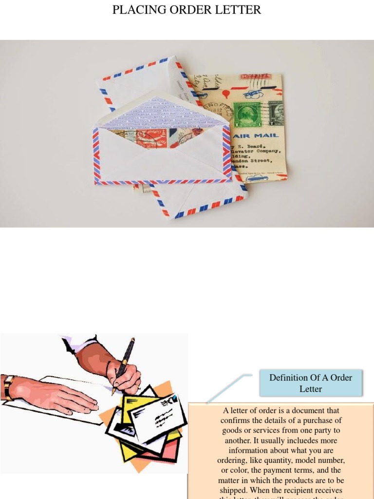 Placing Order Letter | PDF