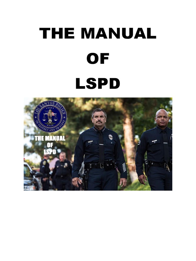 Manual de Estructura LSPD Los Santos | PDF | Placa de matrícula del ...
