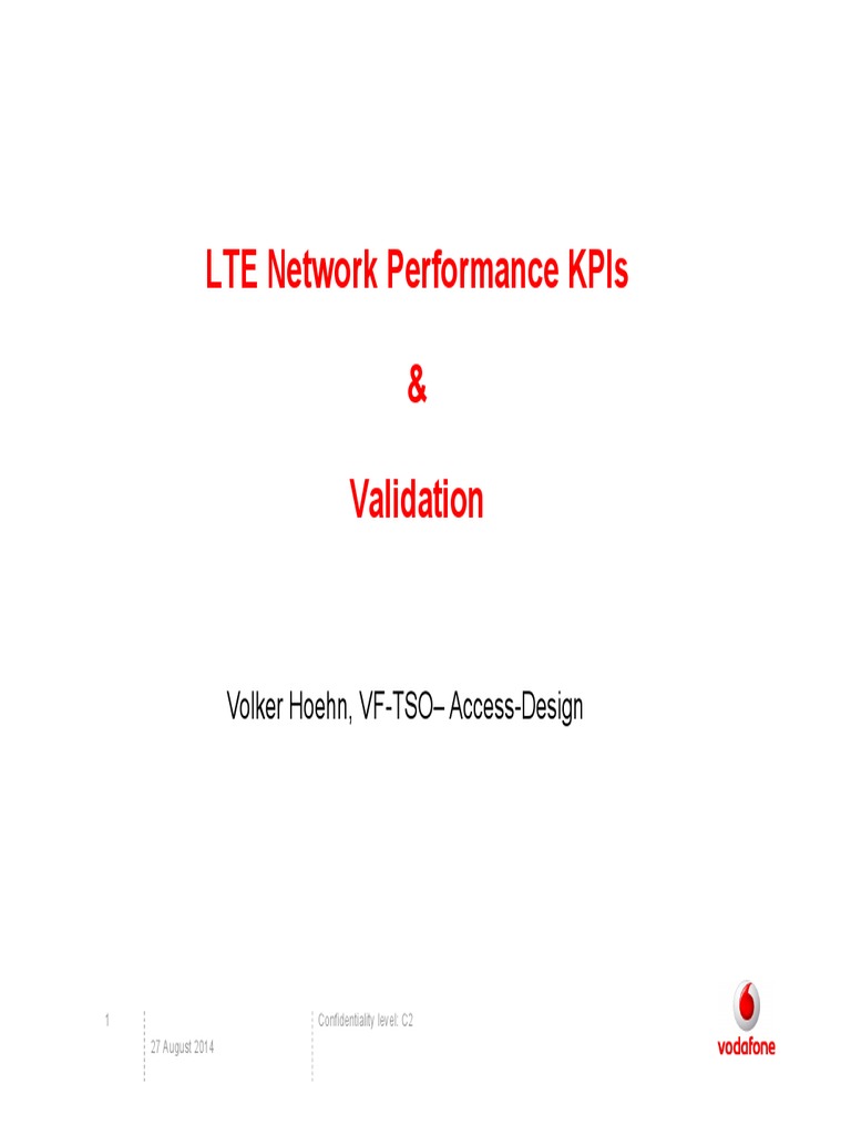 Lte Network Performance Kpis Validation Pdf Lte Telecommunication Computer Network