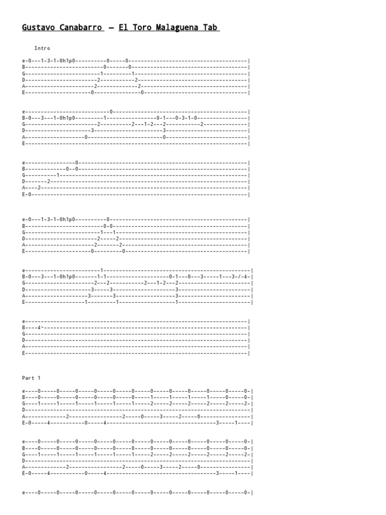 El Toro Malaguena by Gustavo Canabarro