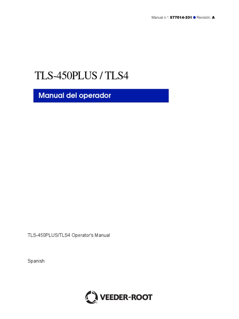 Configuracion Veeder Root - TLS-450PLUS / TLS4 | PDF | Interfaz de línea de comando | USB
