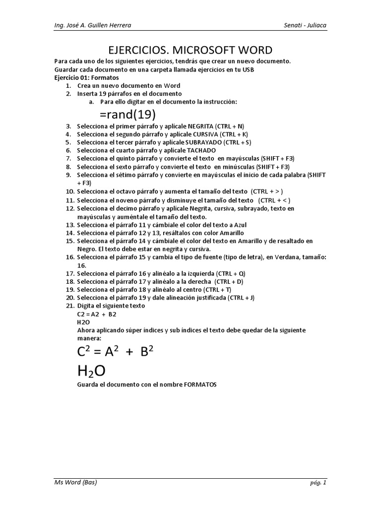 Nuevo Documento de Texto | Microsoft Word | Informática