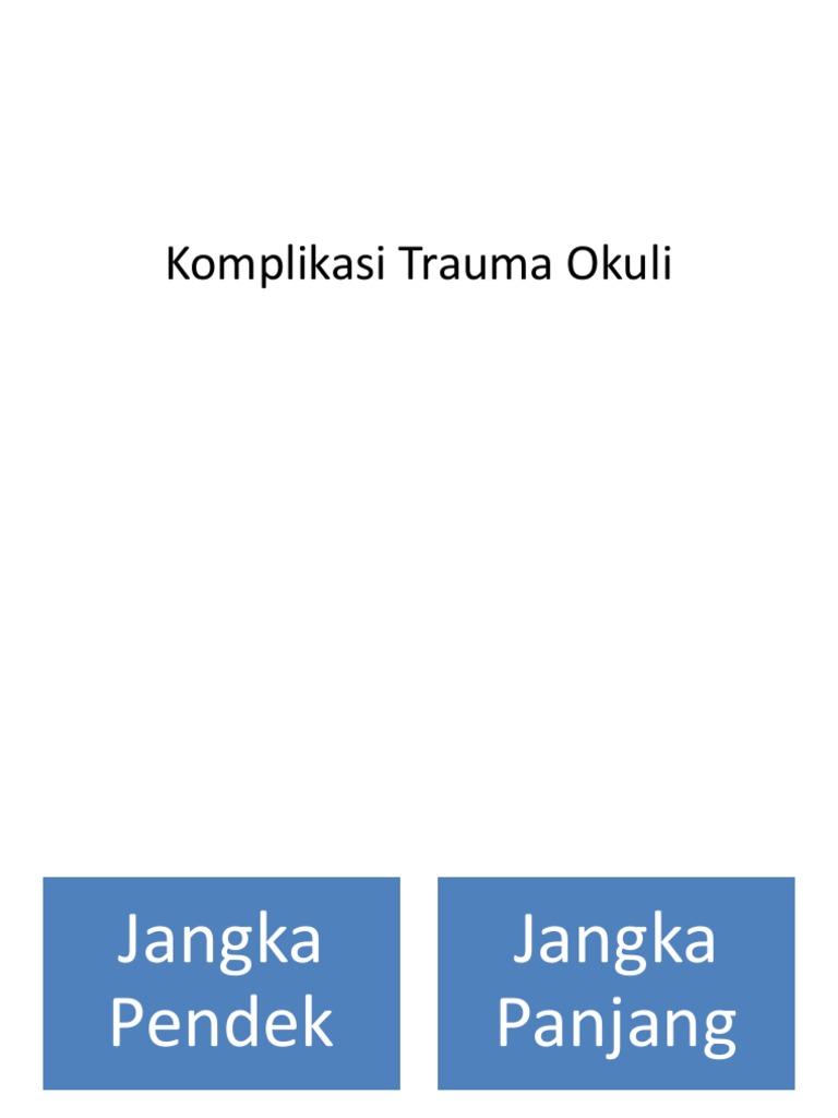 Komplikasi Trauma Okuli | PDF