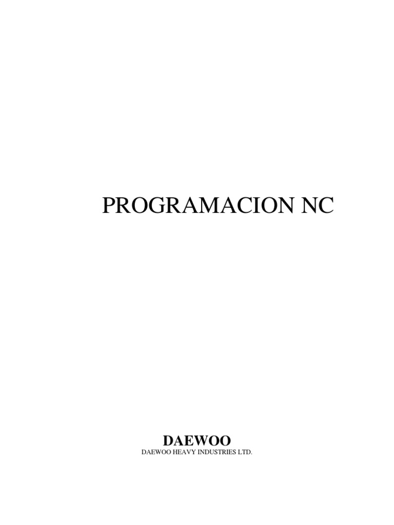 CNC Manual de Programación | PDF | Perforar | Metalurgia