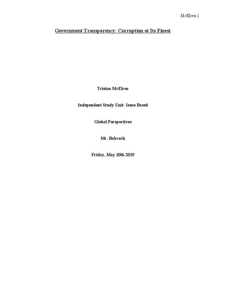 Tristan | PDF | Corruption | Transparency (Behavior)