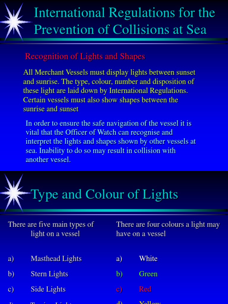 International Regulations For The Prevention of Collisions at Sea | PDF ...