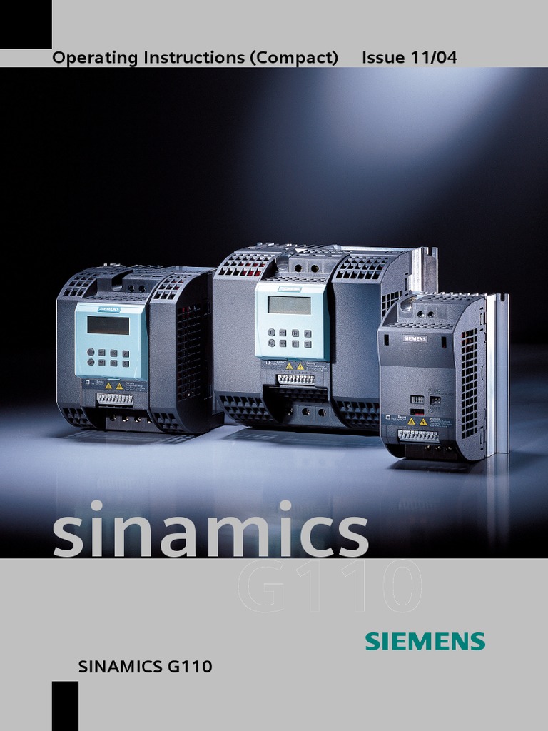 Sinamics G110 - Siemens | PDF | Electric Motor | Power Supply