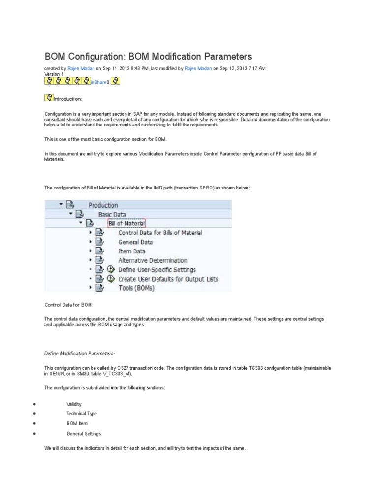 BOM Configuration | PDF | Data Management | Software