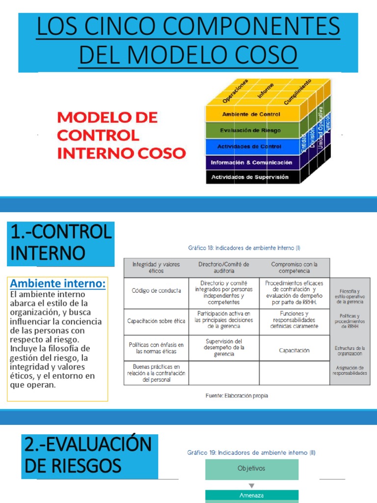 Los Cinco Componentes Del Modelo Coso | PDF | Riesgo | Probabilidad