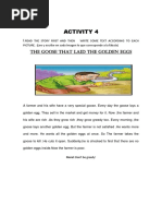 The Goose With The Golden Eggs | PDF | Fable